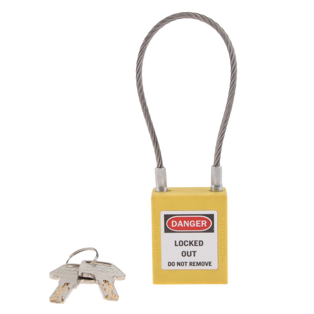 Buy Stainless Steel Cable Safety Padlock Lockout Isolation Lock, 7 ...