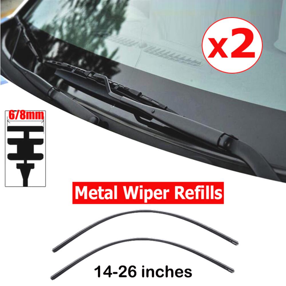 Buy Metal Stents Wiper Strips Insert Rubber Strip Blade Refill 6mm 8mm ...
