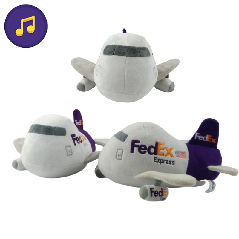 Buy Plush Toy Aircraft Music Fedex Express Airplane Stuffed Doll Gift ...