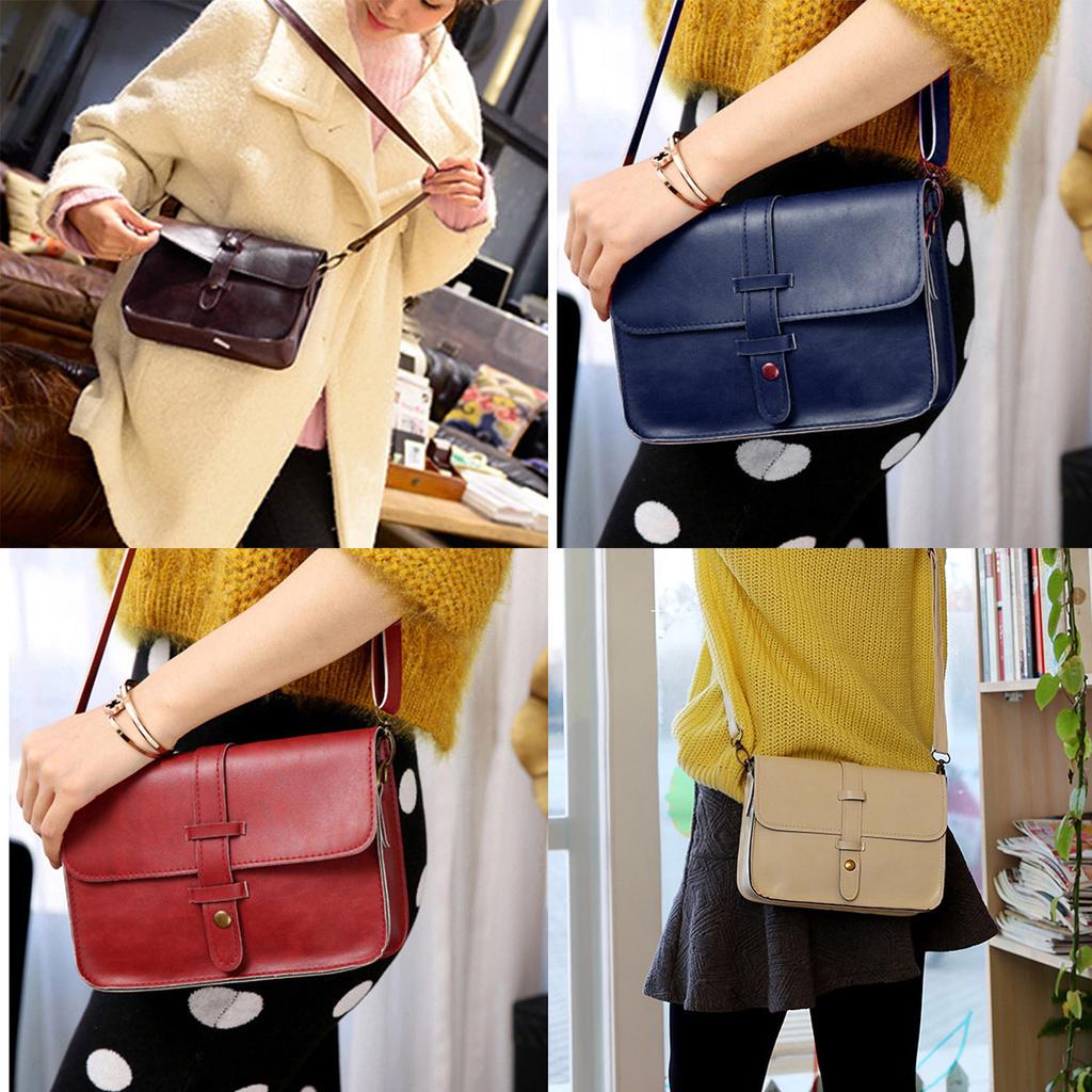 Buy Mini PU Leather Crossbody Bag Keys Phones Cash Coins Holder ...