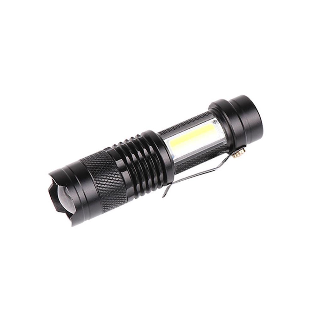 Buy Mini LED Flashlights Outdoor COB LED Hiking Camping Fishing Zoom ...