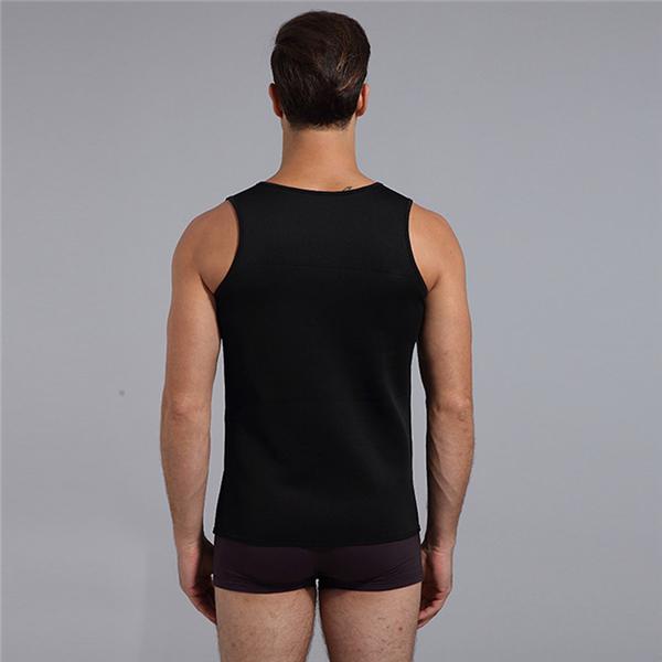 Buy Men's Fitness Shirt Adjustable Tight Zipper Waist Training Vest ...