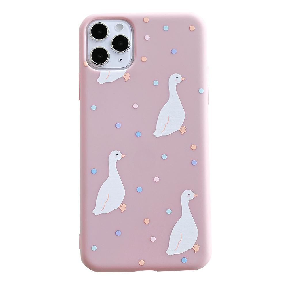 Buy Duck painted Pattern phone cases Cartoon soft TPU back covers for ...