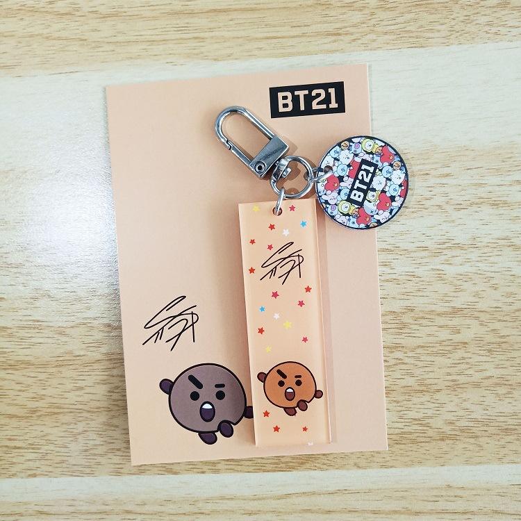 Buy BTS Members Birth Date Key Chain Hat Cartoon Image Keychain KPOP ...