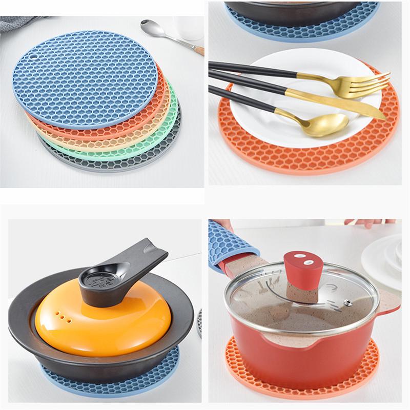 Cheap Circle Pads Plus Thick Coaster round Insulation Nordic kitchen ...
