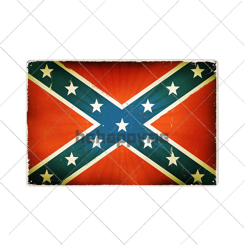 Buy Amerikanska Confederate States Metal Plaque USA CSA Sign Battle ...