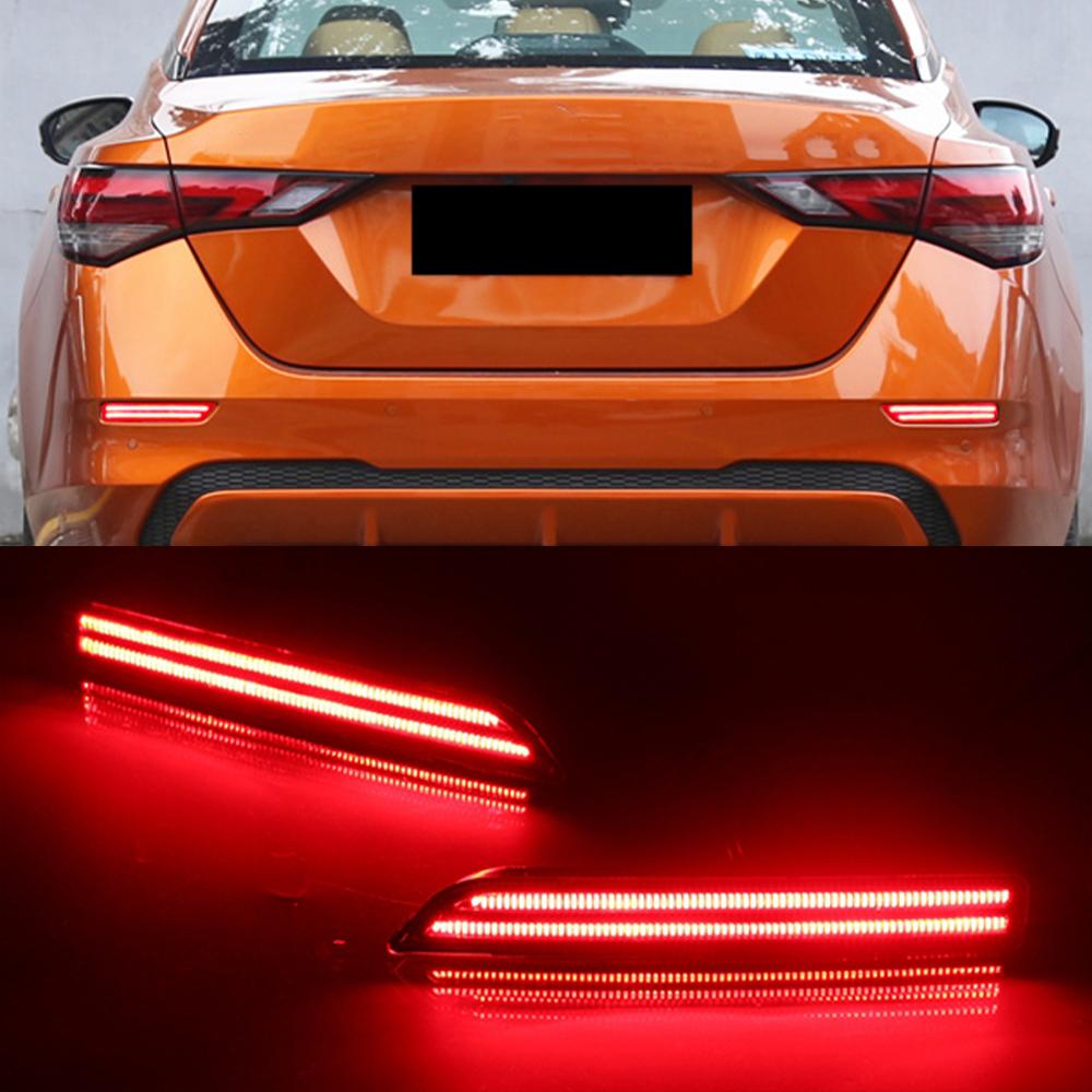 Buy 2PCS LED Rear Bumper Reflector Lights for Nissan Sentra Sylphy 2020 ...