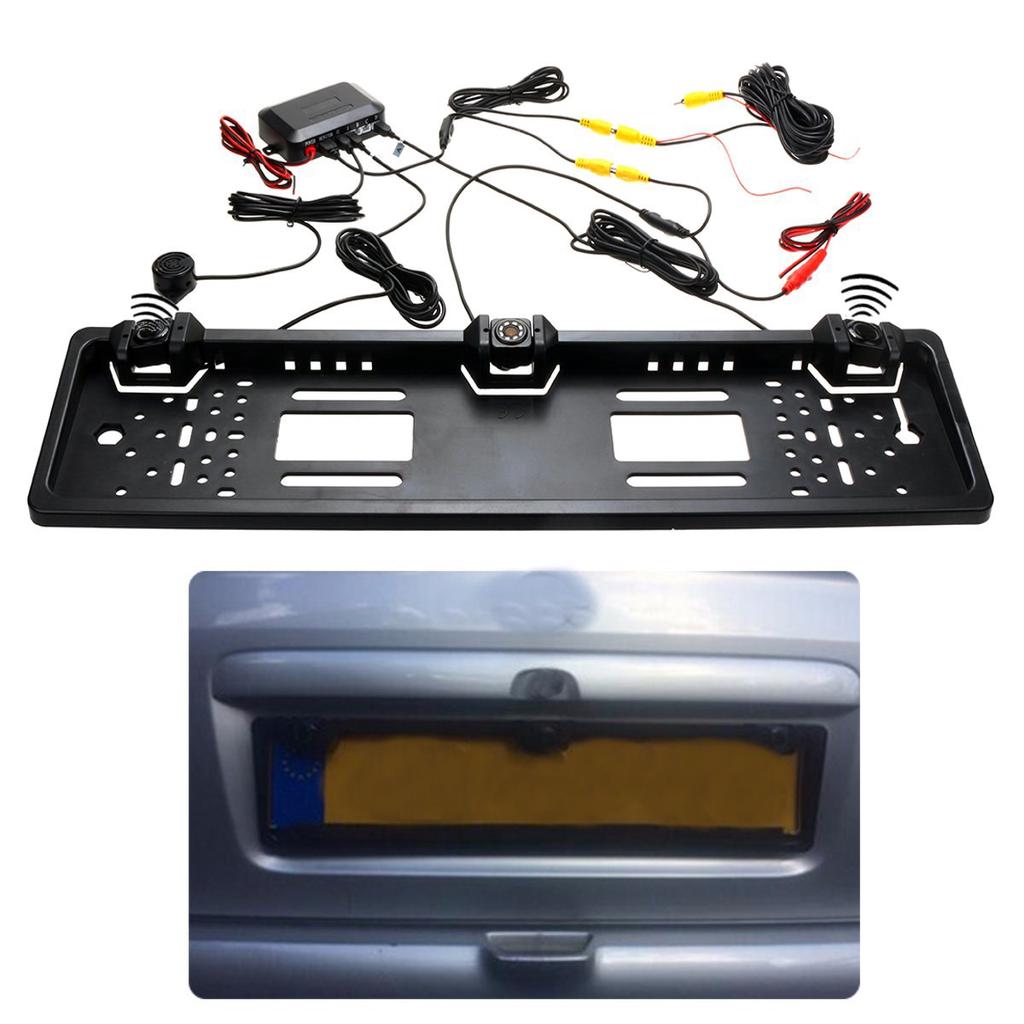 Car Rear View Reverse Camera Parking Sensors Radar Kit Backup EU ...