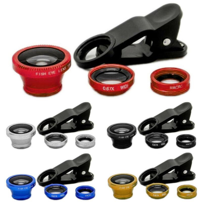Buy Universal 3 In 1 Clip-on Fish Eye Macro Wide Angle Mobile Phone ...