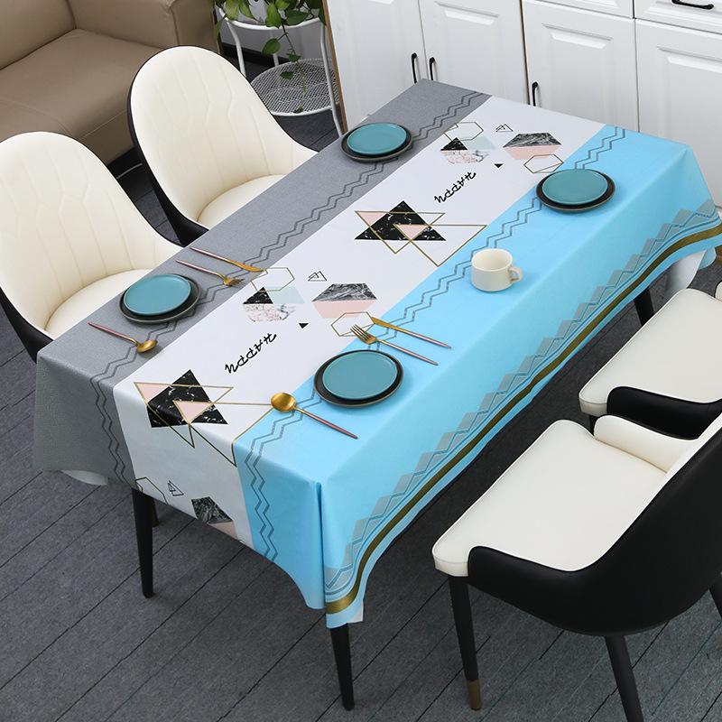 Buy Plaid Decorative Fish Tablecloth with Tassel Waterproof Oilproof ...