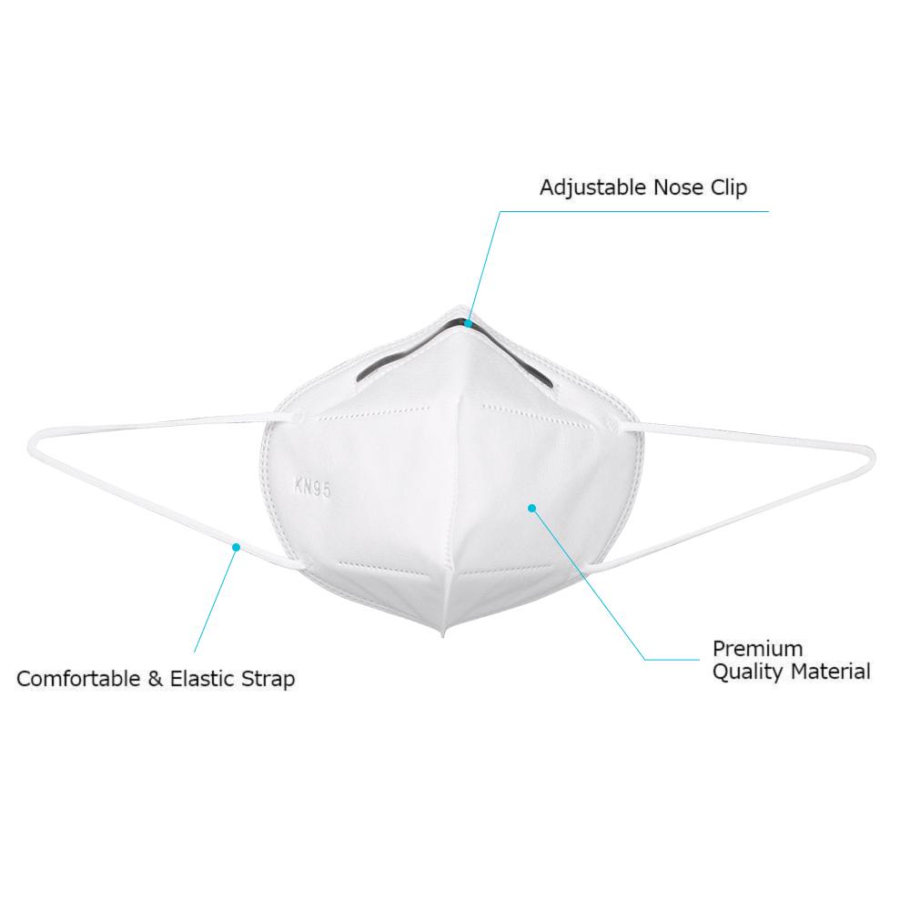 Buy 1 PC Disposable KN95 Mask Soft Breathable Protective Mask Safety ...