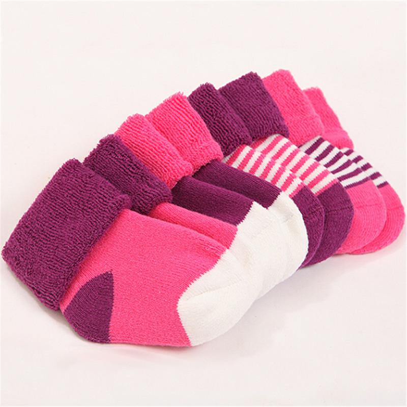 Warm Winter Baby Socks Autumn Born Baby Girls Socks Stripes & Dots ...