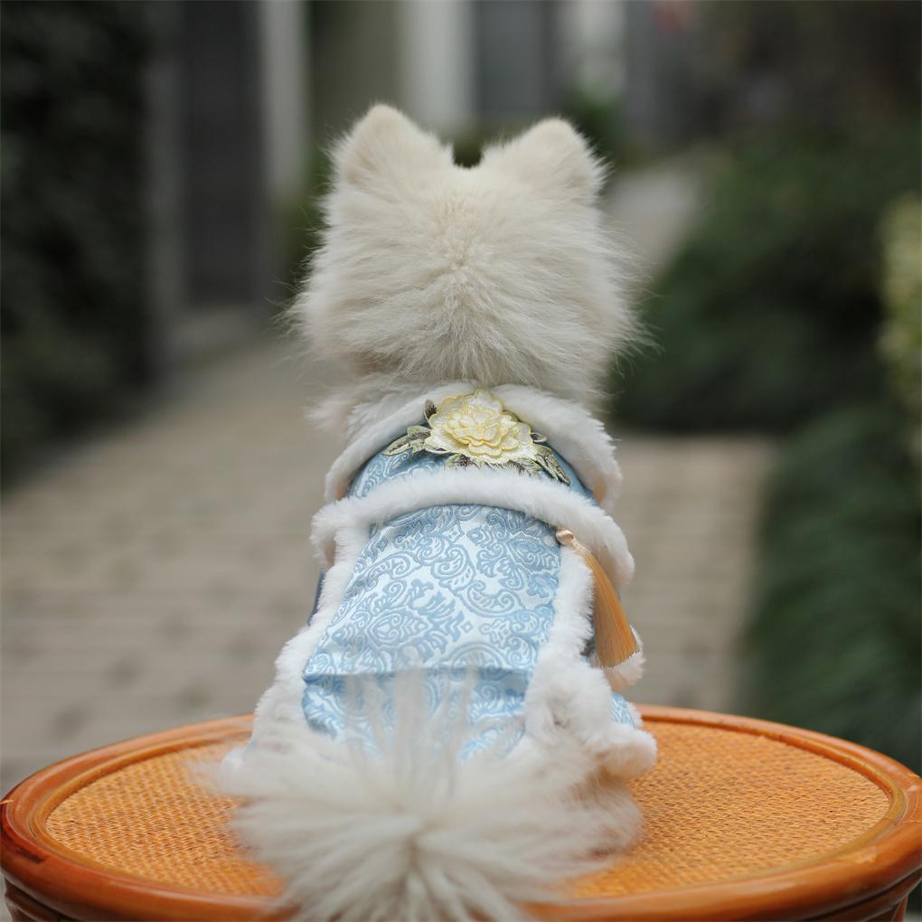 Pet Clothes Thickened Comfortable Pets Clothing with Button Tang Suits ...