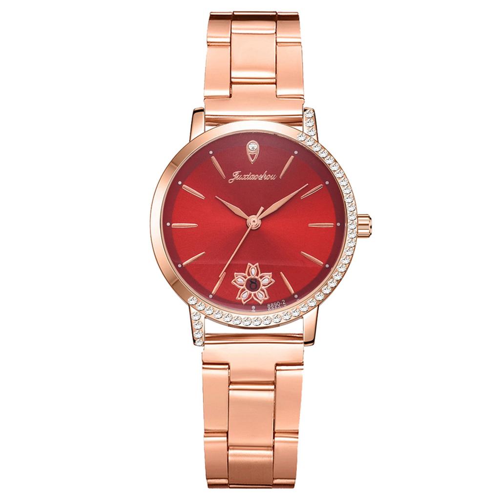 Buy Women Belt Type Watch Luxury Rose Gold Diamonds Watches Ladies ...