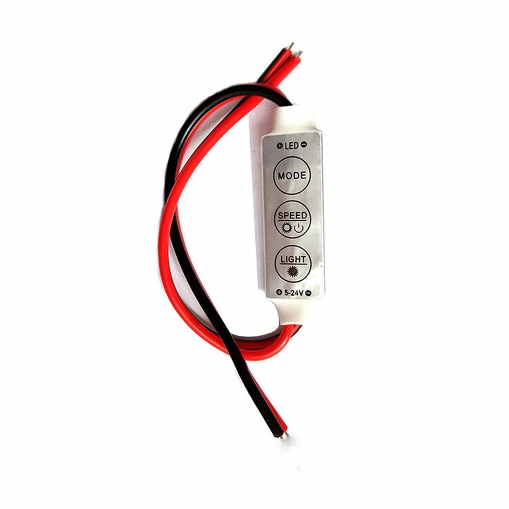Buy Dimmer Mini 5V 12A LED Dimmer Remote Controller For Single Color ...