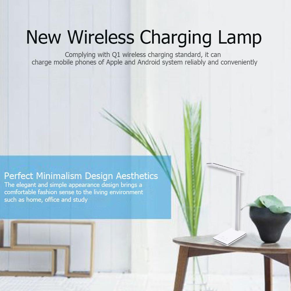 Buy Intelligent Qi Wireless Charging Lamp Eye Protection Folding LED ...