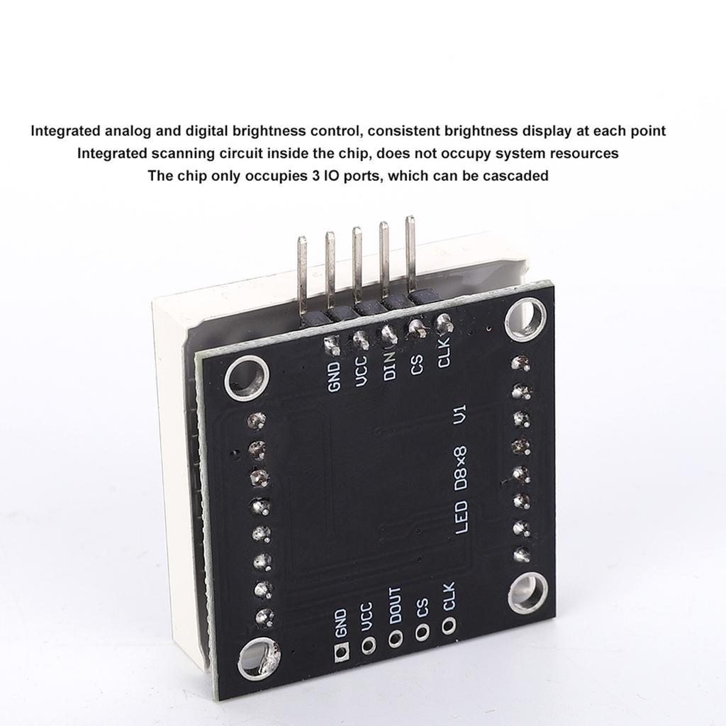 Buy 2Pcs Dot Matrix Display Module Square 88 Control Chip DIY Kit ...
