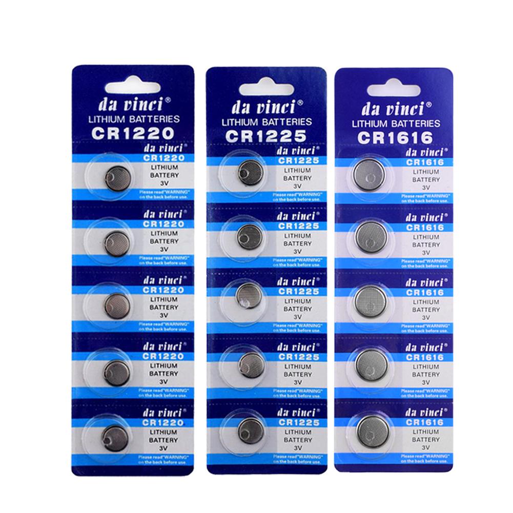 Buy 3V 5pcs CR927 CR1025 CR1216 CR1220 CR1225 CR1616 CR1620 Lithium Button Coin Cell Batteries ...