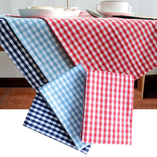 Buy Decorative Soft Dinner Napkin Useful Dining Room Kitchen Plaid ...