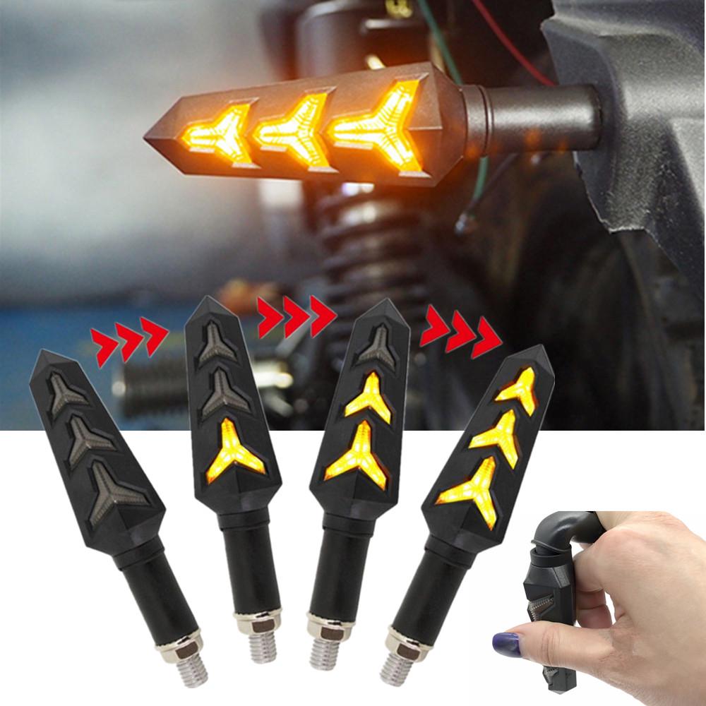 Buy 2X Motorcycle Moto Bike LED Turn Signal Lamp Sequential Flowing ...
