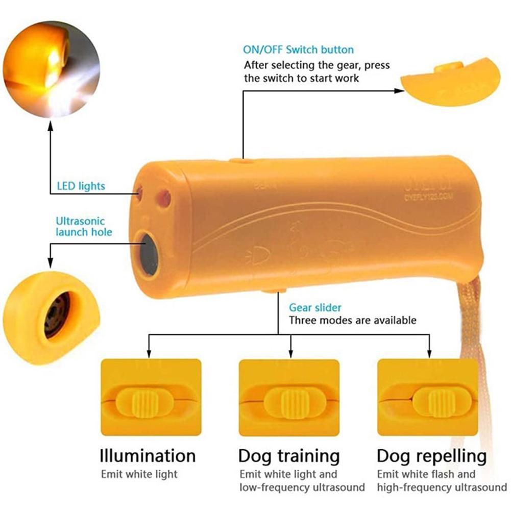 Buy Dog Stop Bark Control Anti Barking Dog Trainer with LED for Home ...