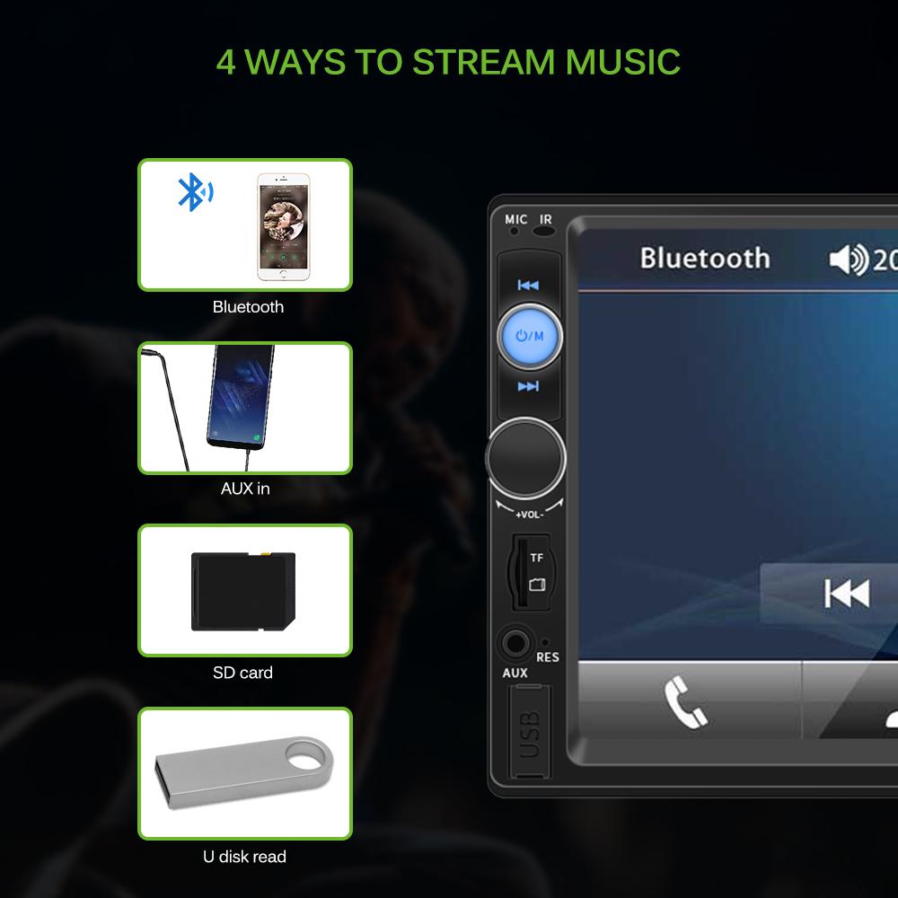 Buy Car MP5 Player USB FM Transmitter MP5 Player U Disk LCD Display Car ...