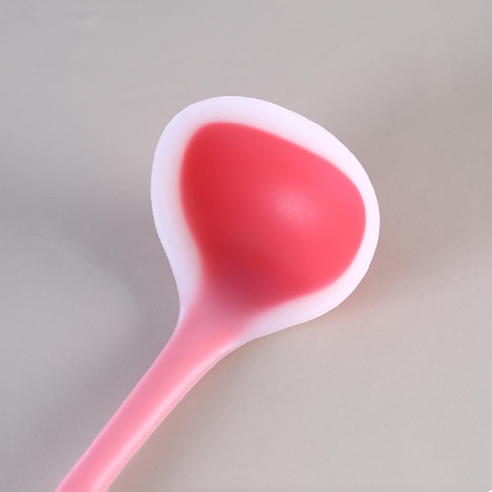 Silicone Food Grade Spoon Soup Spoon Long Handle Kitchen Home Household ...