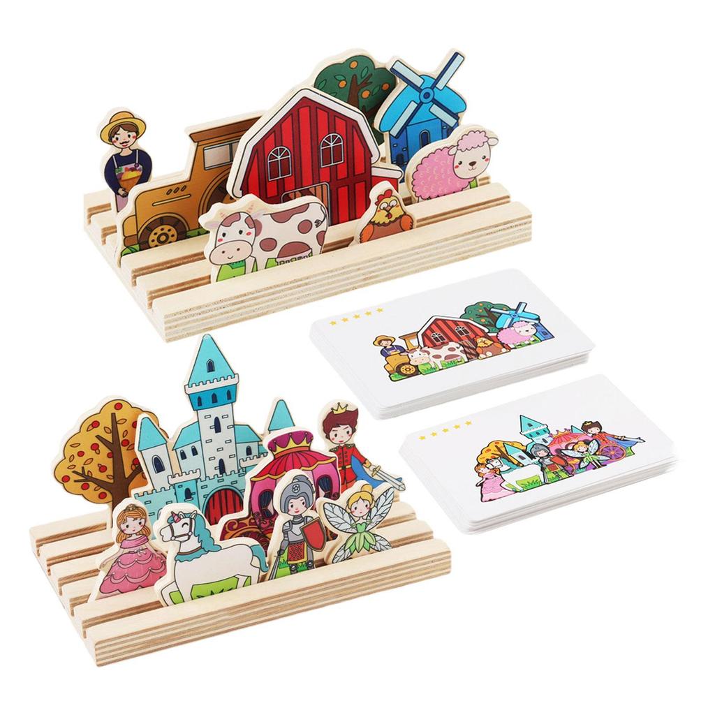 Buy Wooden Farm Puzzle | Spatial Relations Playset For Kids | Fun ...