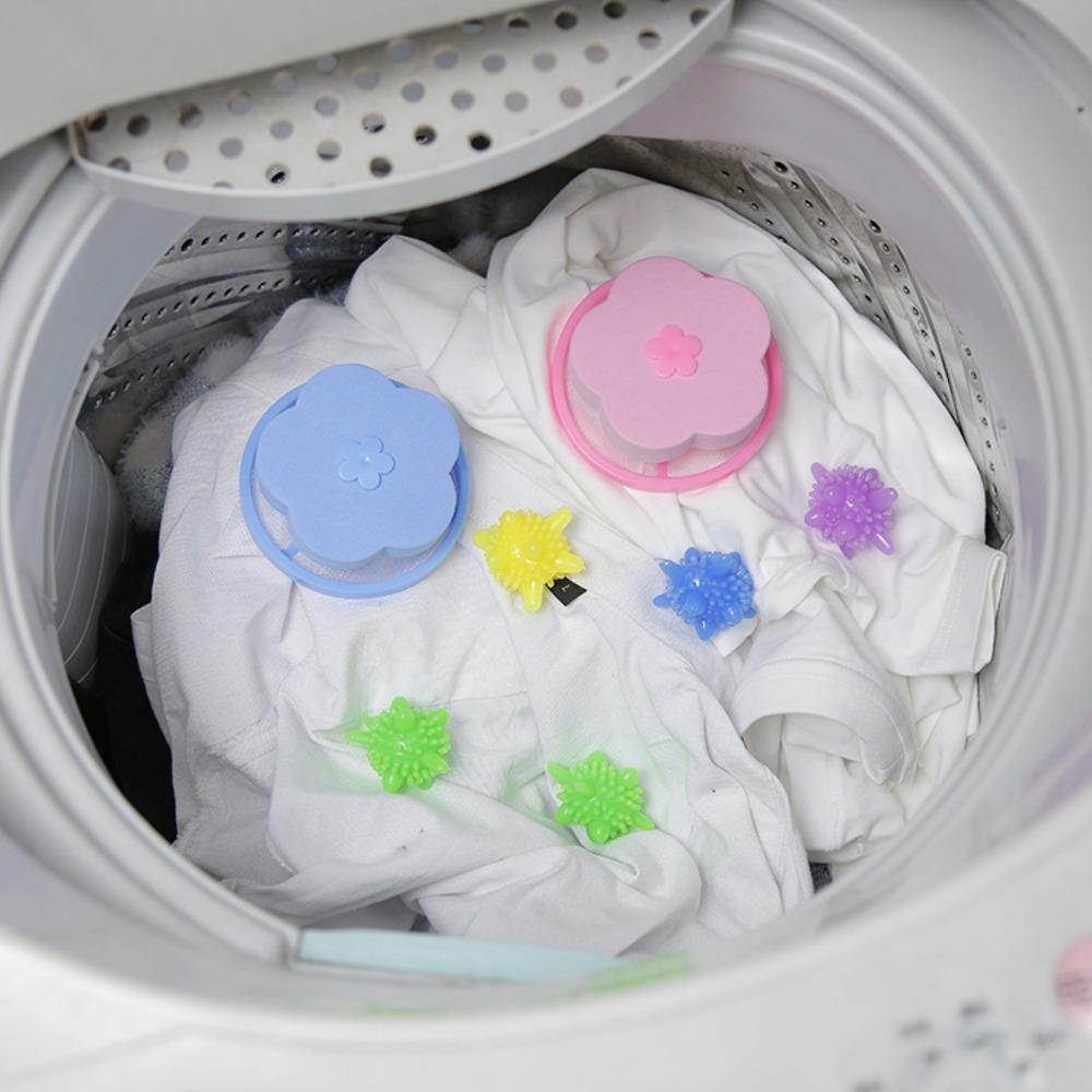 4 PCS Reusable Pet Hair Filter Mesh Bags Floating Dog Cat Fur Remover ...