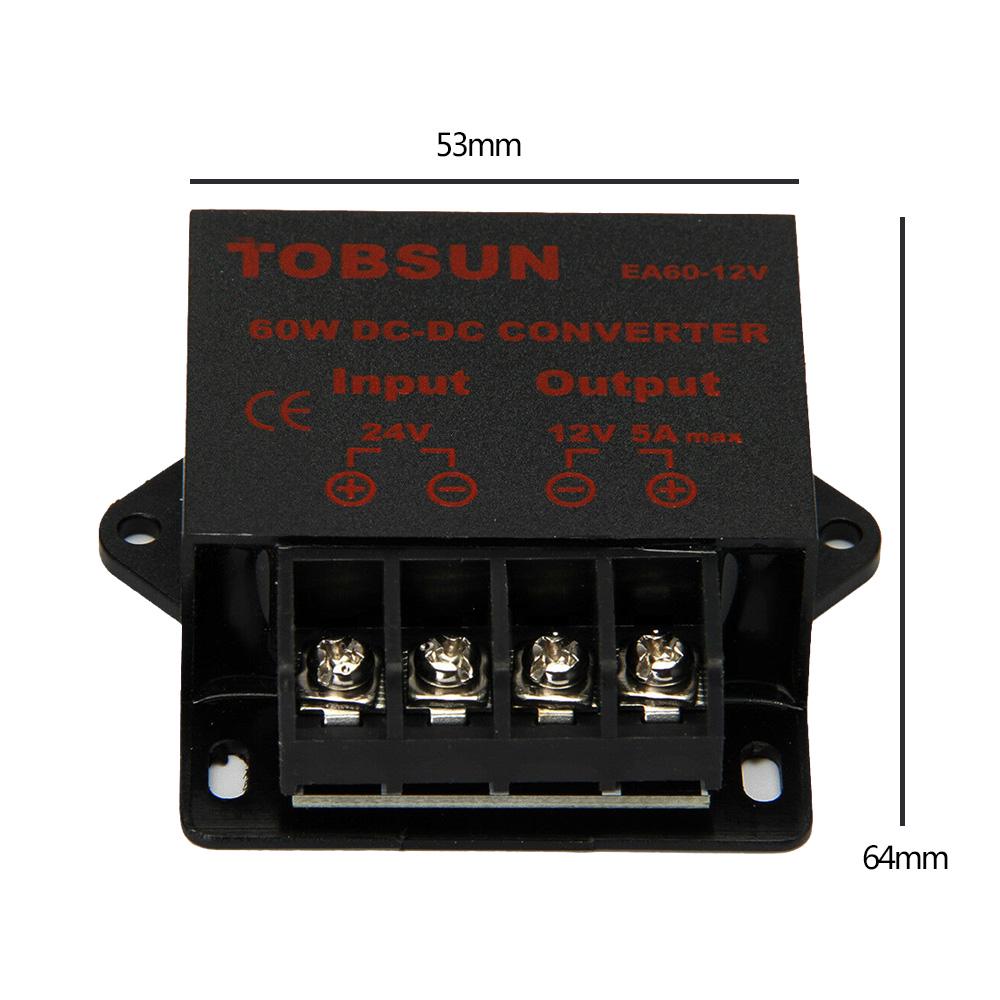 Buy 24Vdc To 12Vdc 5A Converter Step Down Regulator Module 60W ...