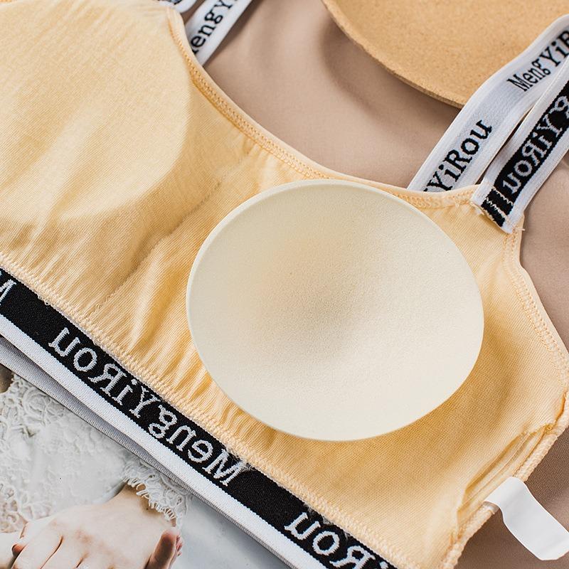 Buy Sexy Seamless Bra Women Cotton Bra Casual Letter Printed Bra ...