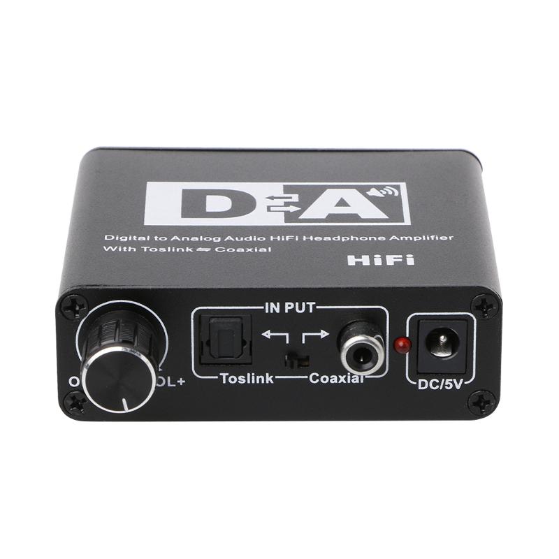 Buy To Digital Analog Audio HiFi Headphone Amplifier Toslink Coaxial ...