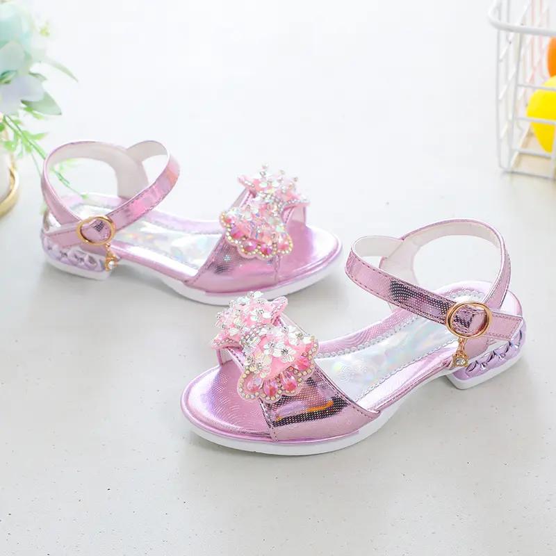 Buy Children's Cute Princess Sandals Outdoor Open Toe Girls Beach Shoes ...