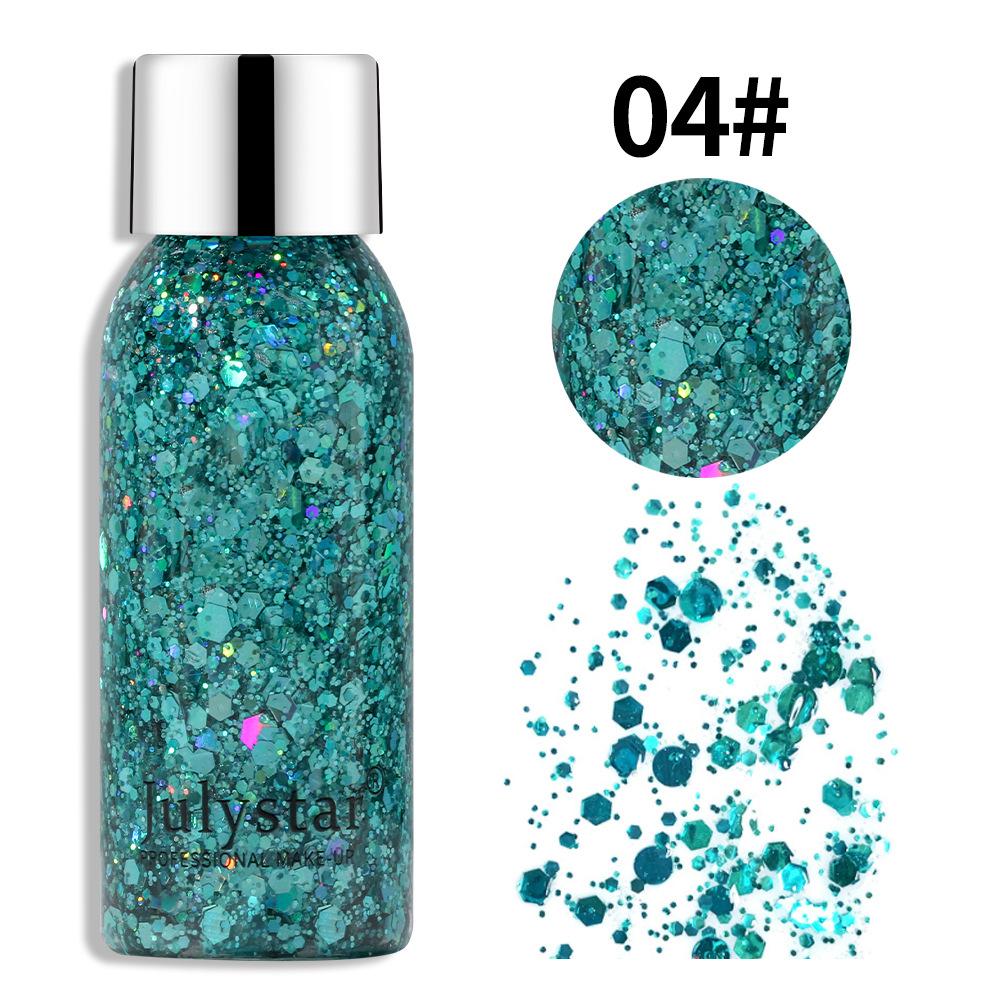 Buy Beauty Makeup Colorful Sequins Stage Flash Eye Shadow Liquid Face ...
