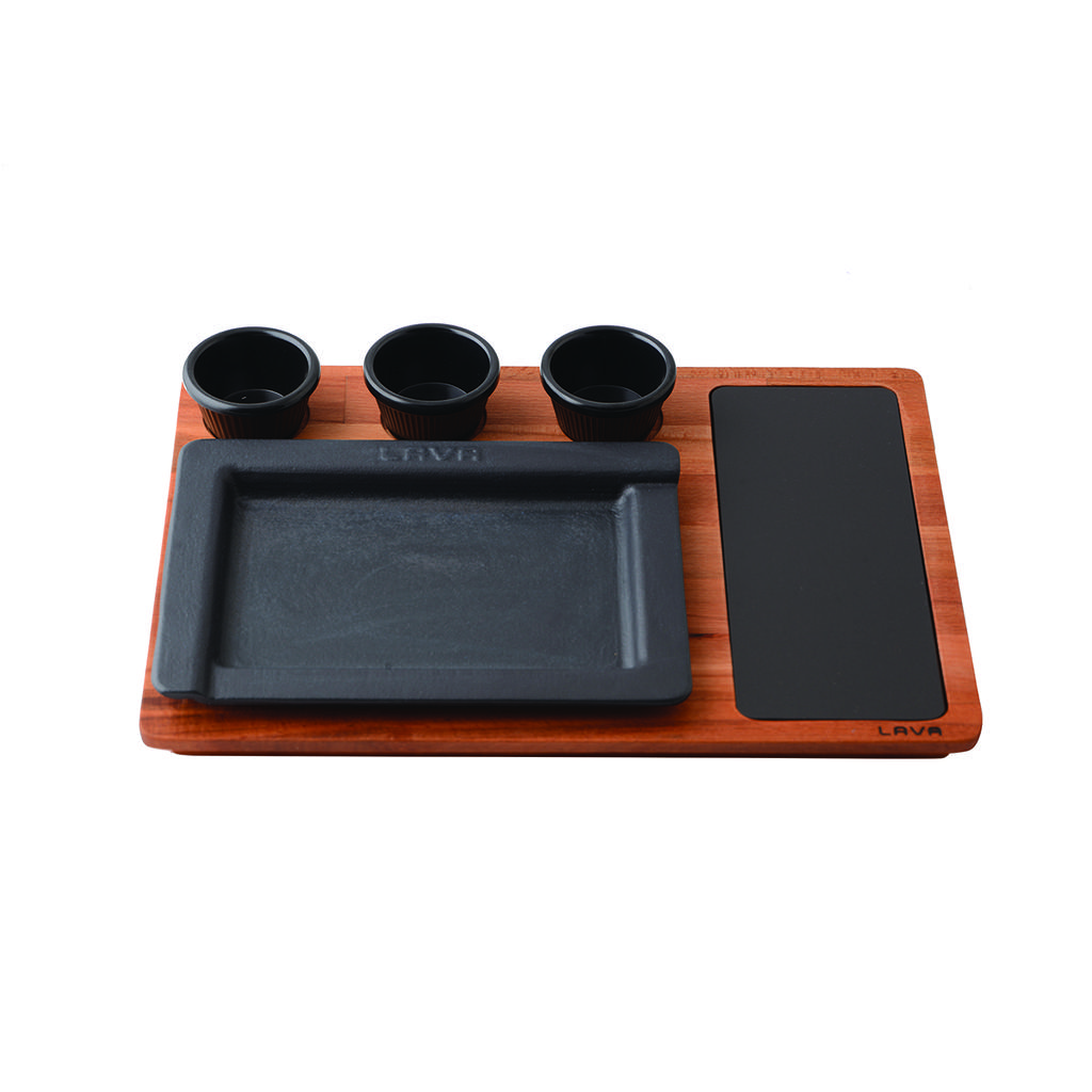 Cheap Lava Casting Rectangular Serving Plate Beech Serving Wood and ...