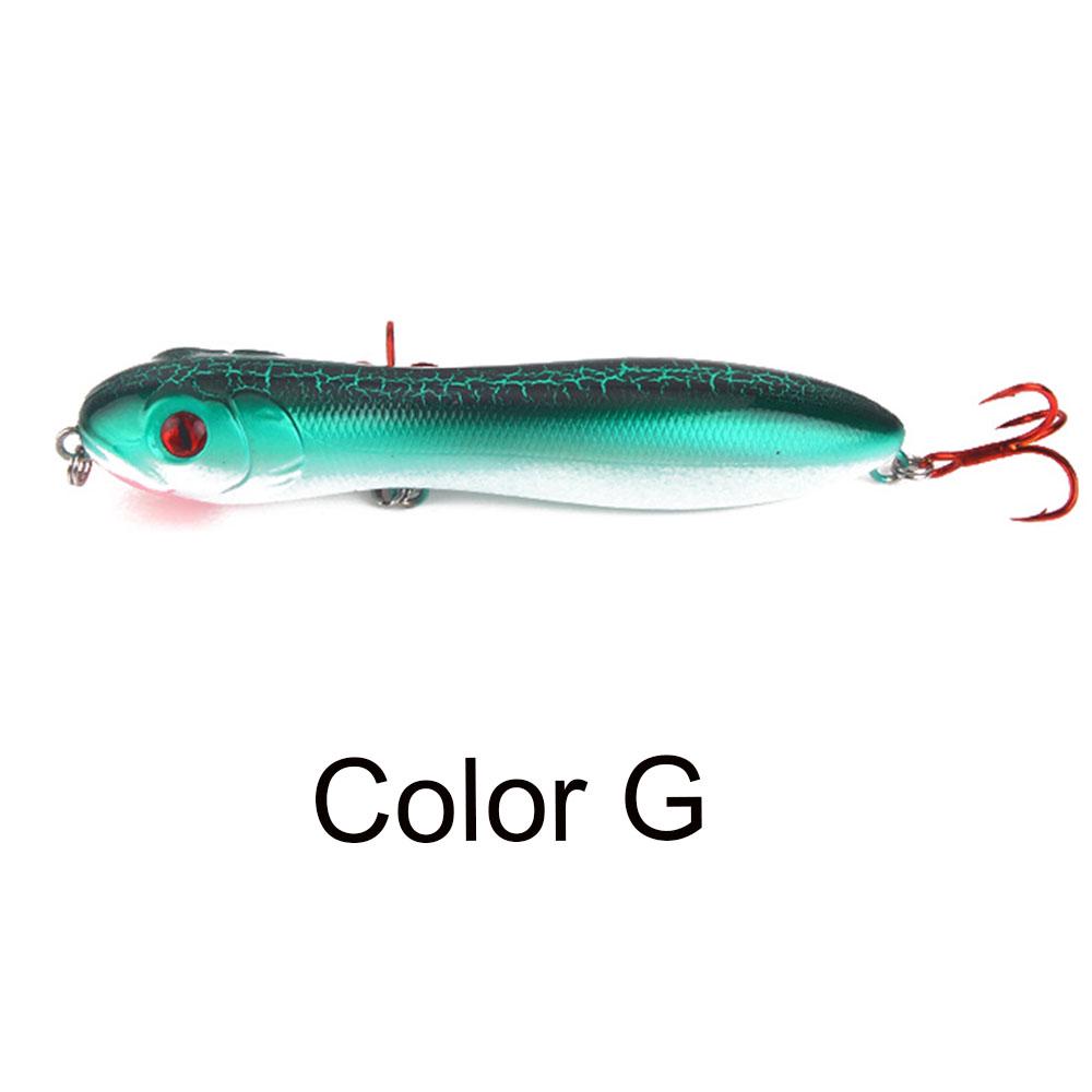 Buy Color Deep Diving Lifelike Eyes Pencil Fishing Lure Popper Bait ...