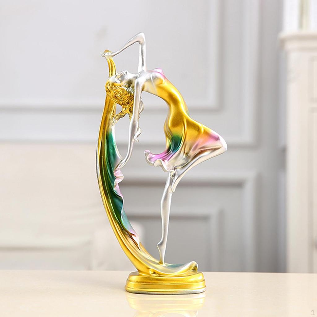 Buy Dancer Figurine Dancing Girl Figure Statue for Home Office Table ...