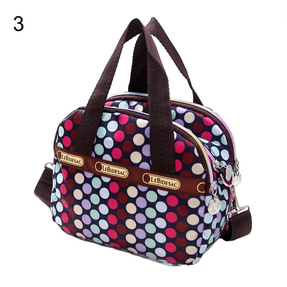 Buy Floral Print Multi Pocket Zipper Women Colorful Tote Crossbody ...