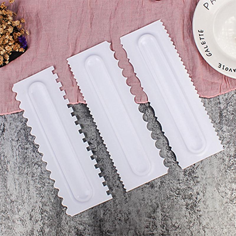 Cake Cream Icing Scraper Smoother Cutter Pattern Decoration Set uygun ...