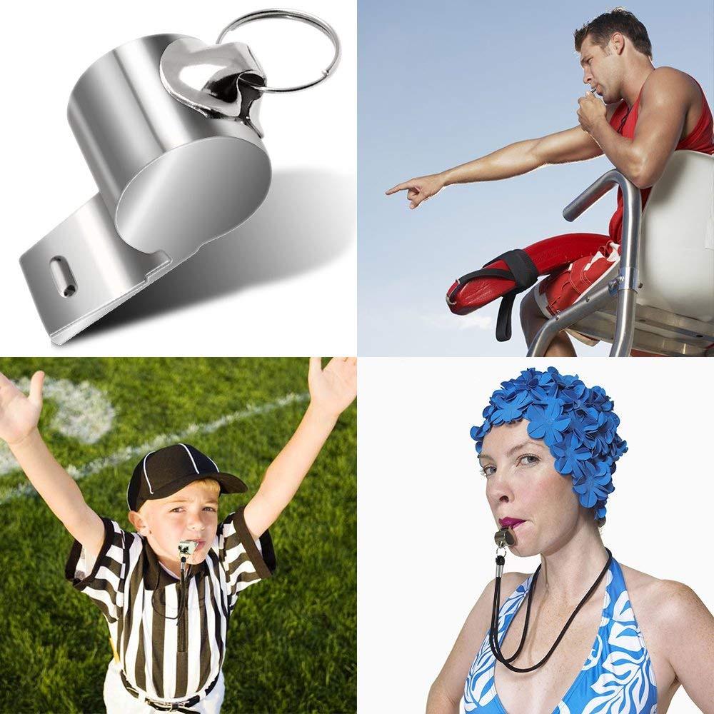 Buy 1/3/5Pcs Metal Stainless Steel Referee Judge Whistle at affordable ...