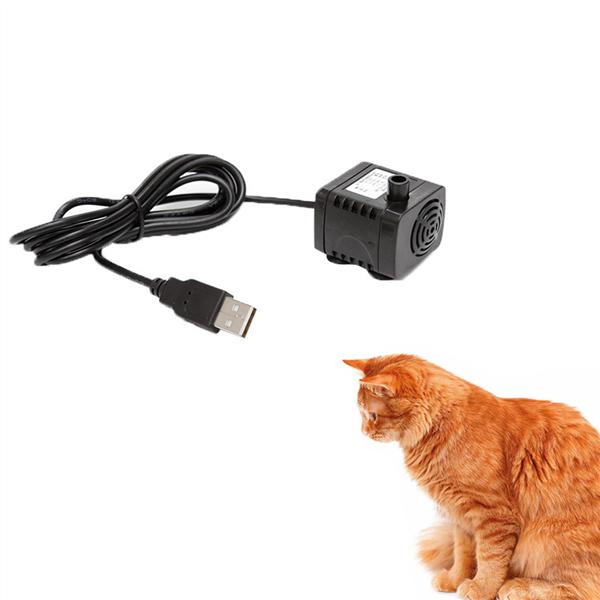Buy 1PC Durable Waterproof Black Pet Cat Dogs Fountain Pump Pet ...