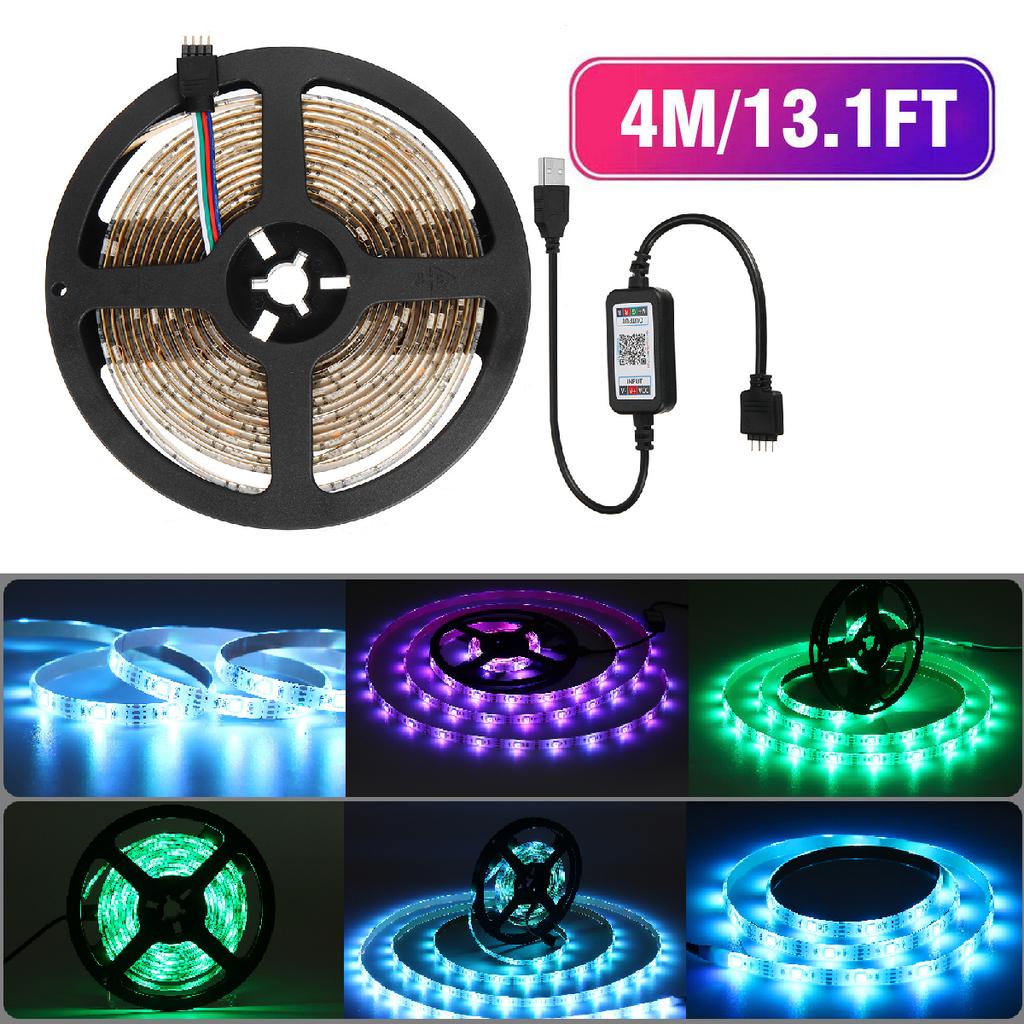 Buy 5V USB Power LED Strip Lights 5050 RGB TV Backlight Bluetooth APP ...