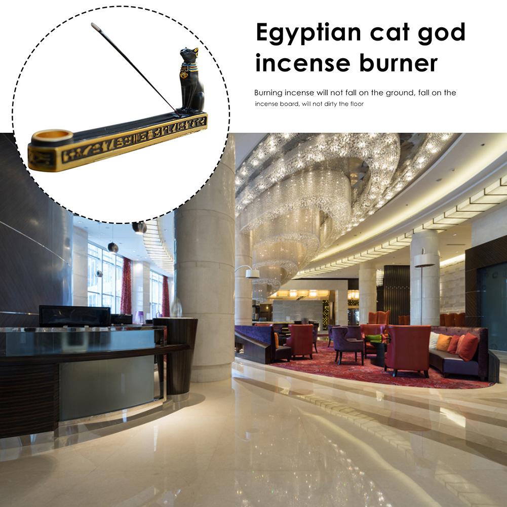 Buy Egyptian Mythology Bastet Egyptian Cat Resin Craft Incense ...