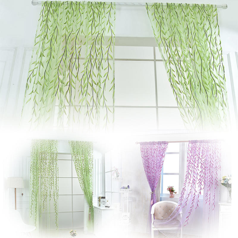 Buy Pop Wicker Window Curtain Tulle Voile Drape Panel Sheer Scarf ...
