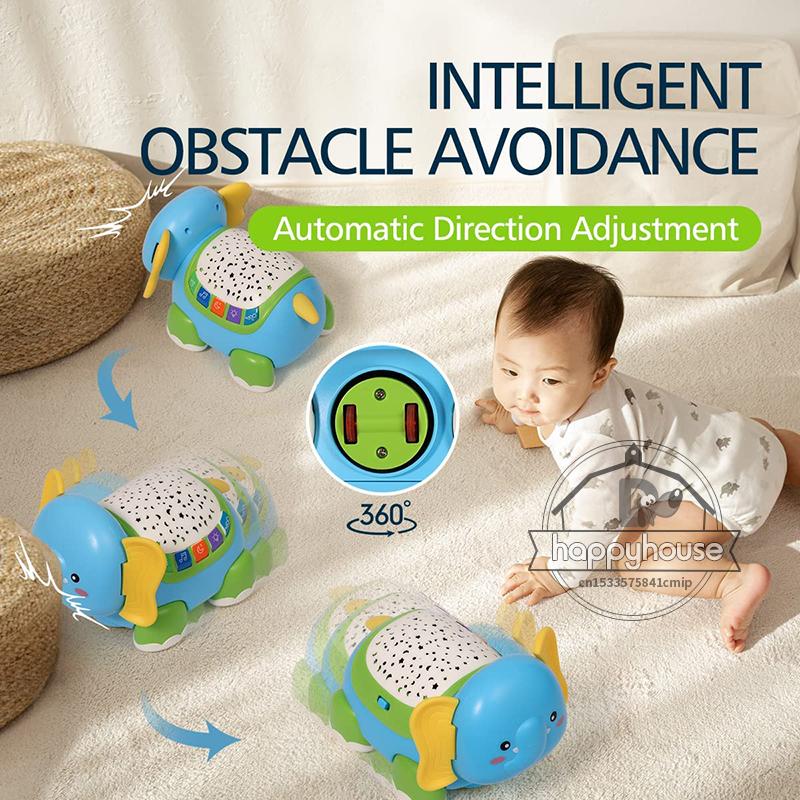 Cheap Baby Crawling Toys with Music Light up Projection Interactive ...