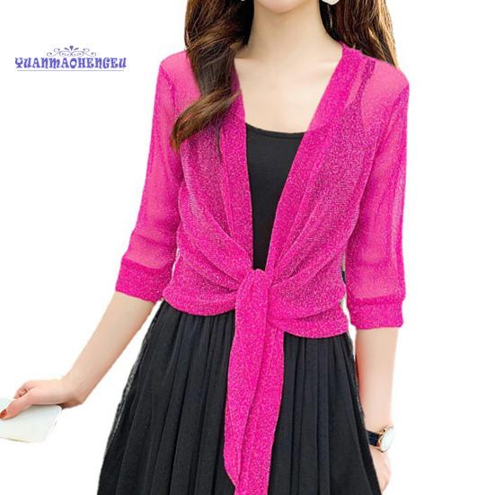 Cheap Half Sleeve See-Through Front Lace-up Short Jacket Summer Lace ...