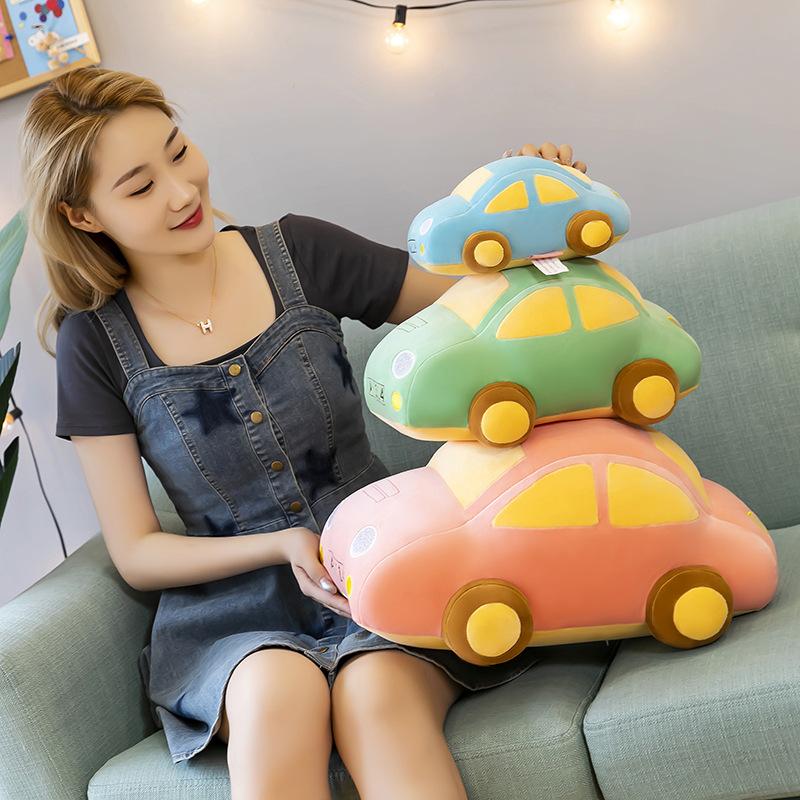 Creative Simulation Car Plush Toy Children's Bus Doll Doll Doll ...