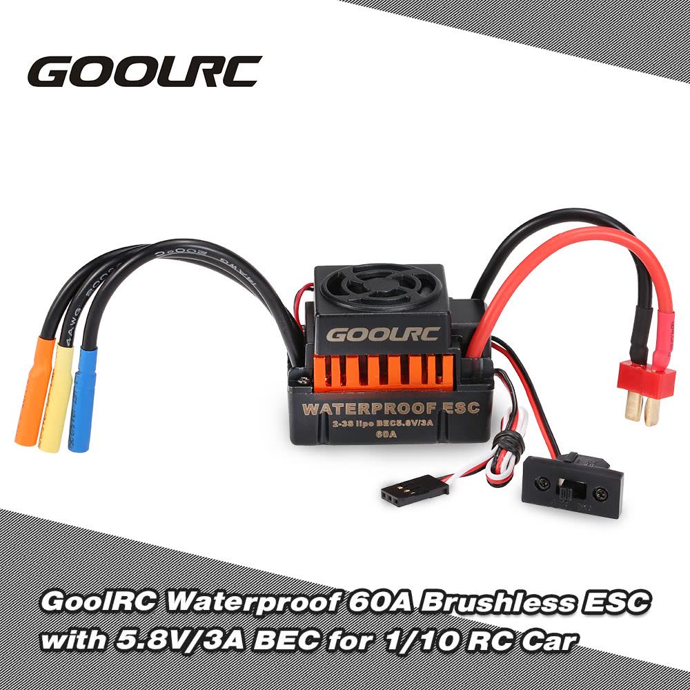 Buy JOOWEFLY GoolRC Waterproof 60A Brushless ESC Electric Speed ...