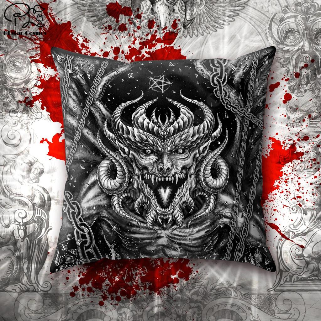Cheap Devil Throw Pillow, Decorative Accent Cushion, Satanic Room Decor ...