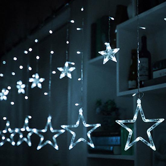 Christmas Stars Wedding Star String Partys Light LED Lights 138LEDs ...